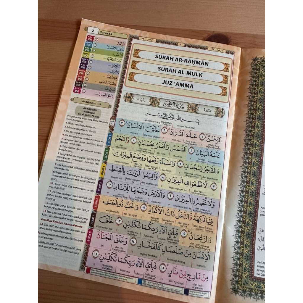 Juz Amma Words of Surah Ar Rahman and Surah Al Mulk - Memorization of ...