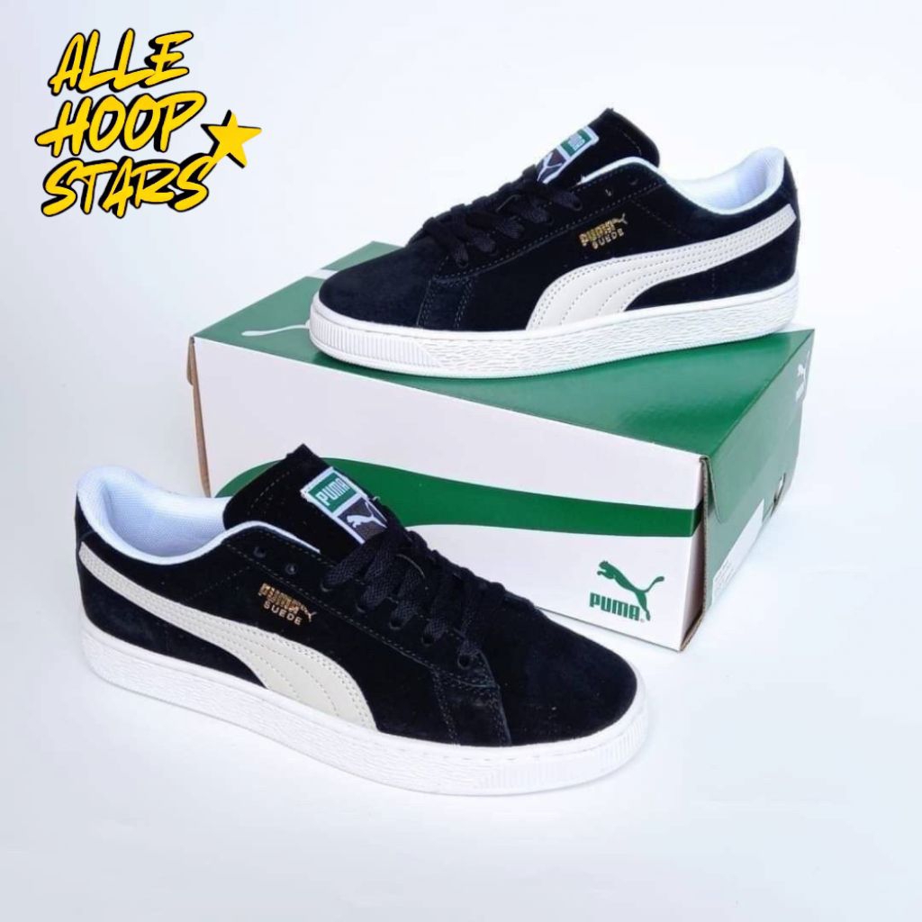 AHS Puma Suede Black White Classic Shoes | Shopee Philippines