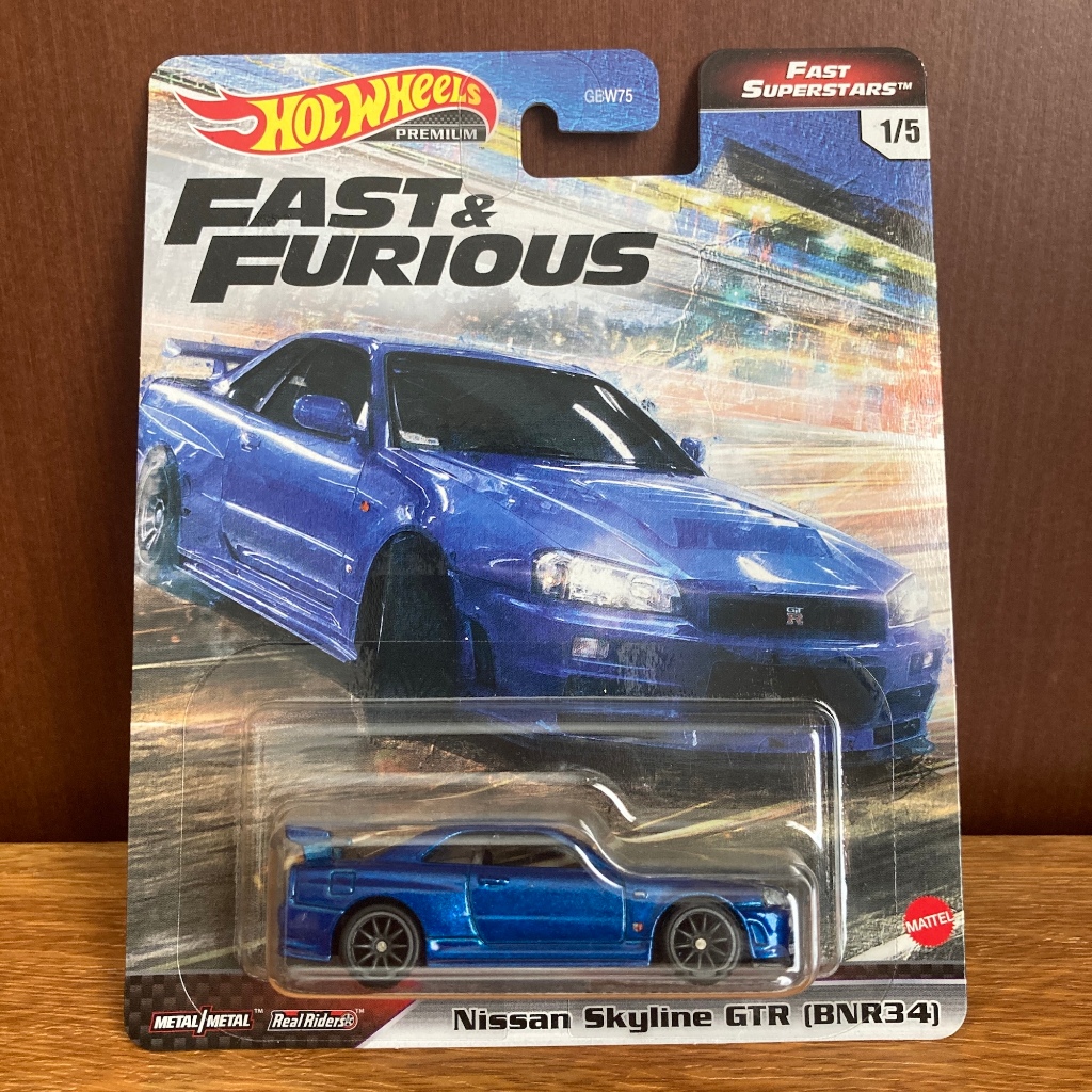 Hot Wheels Premium Nissan Skyline GT-R R34 BNR34 FAST & FURIOUS FAST ...