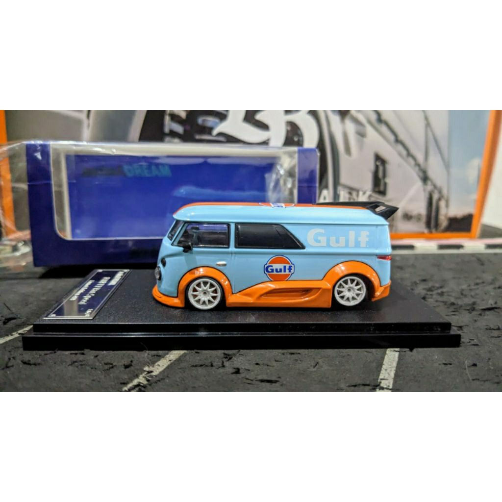 Diecast Mini Dream VW Volkswagen Combi Bus RWB T1 Van Speed Gulf Livery ...