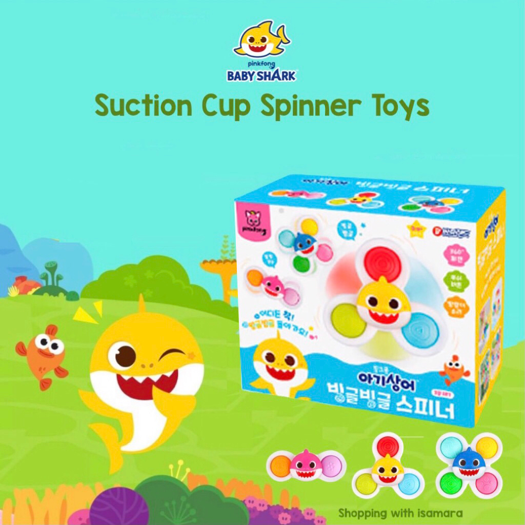 Pinkfong Baby Shark Suction Cup Spinner Toys | Shopee Philippines