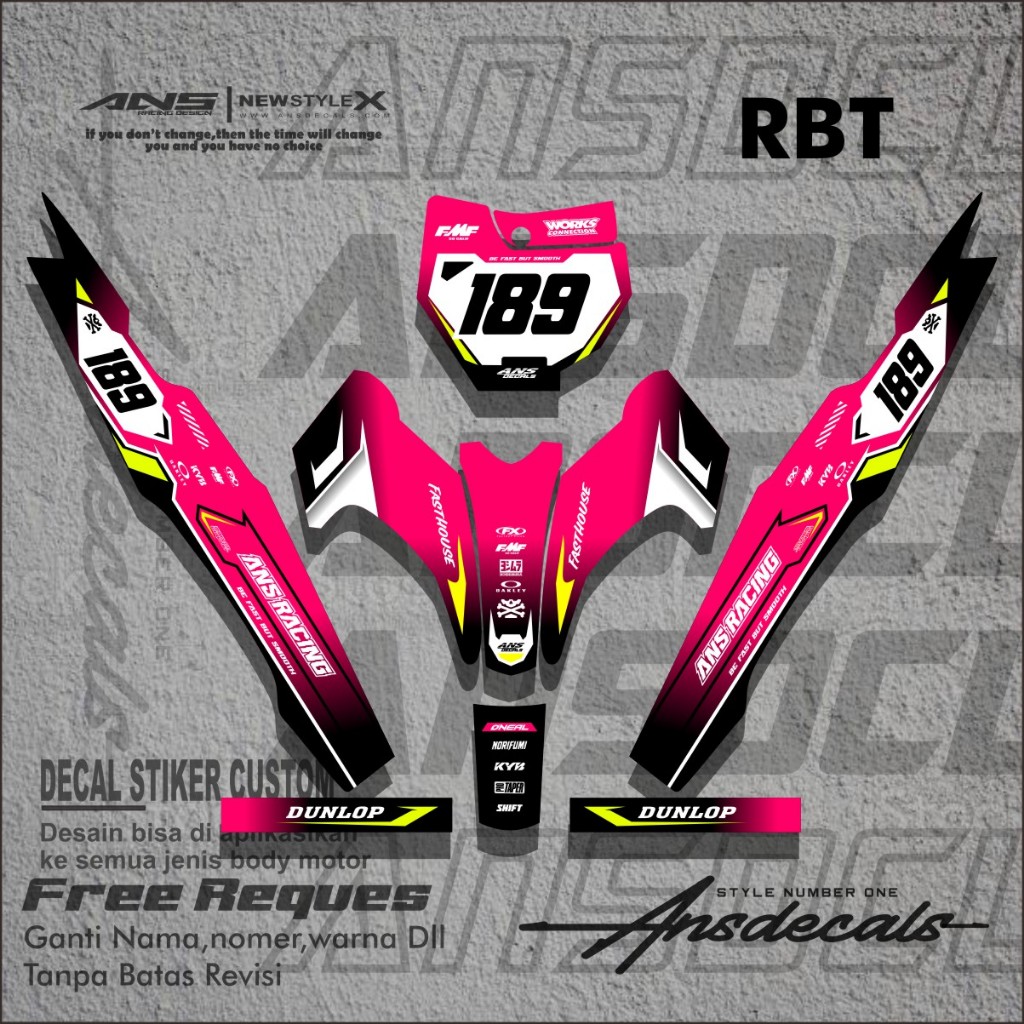 DECAL RBT BODY JUPITER YAMAHA VEGA NEW FULL BODY DECAL STICKER STRIPING ...