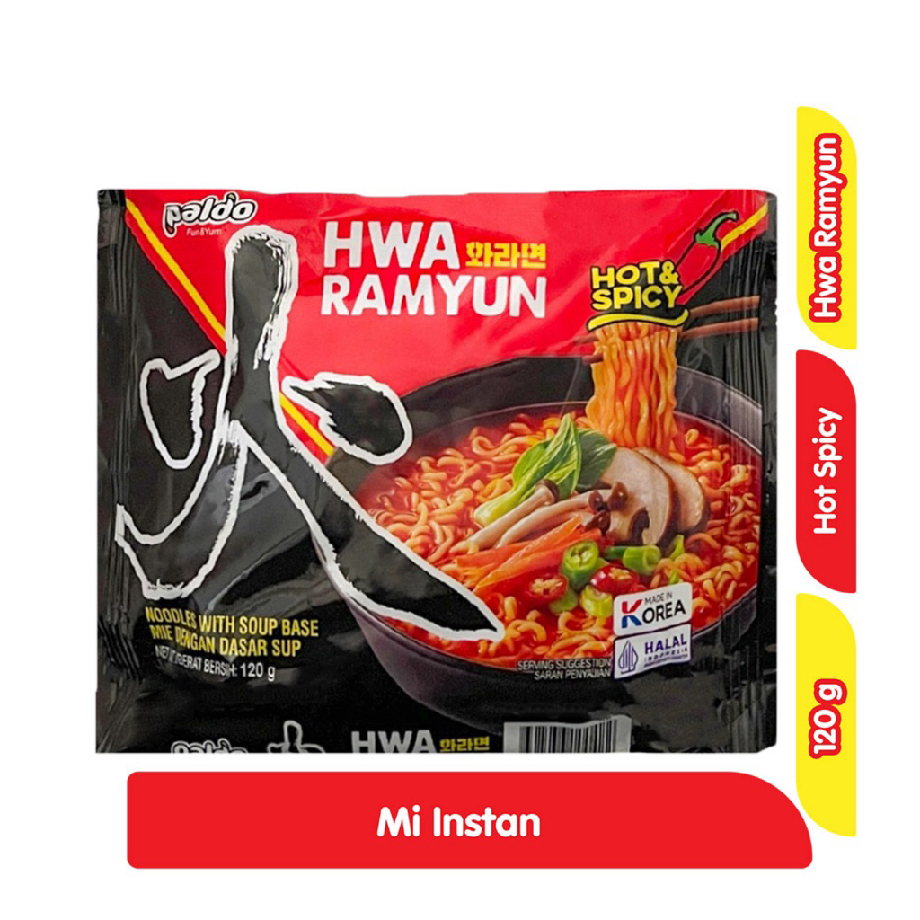 Paldo Hwa Ramyun Spicy Instant Noodles 120g | Shopee Philippines
