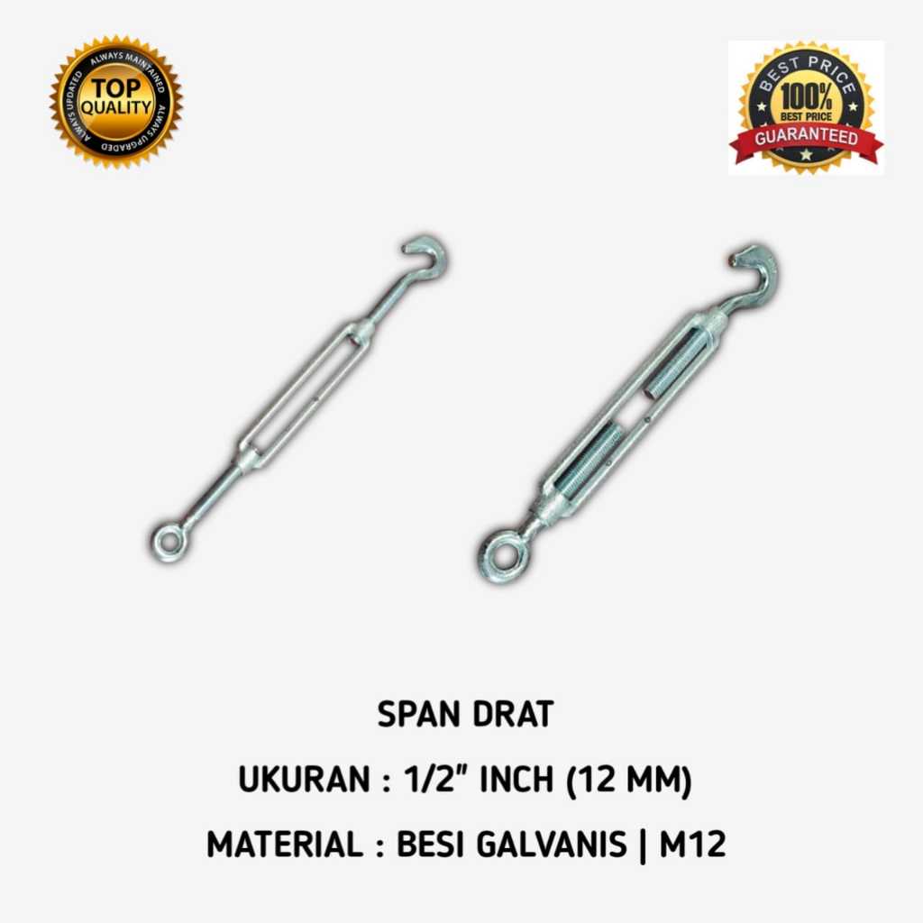 Hard Needle Span Screw Turnbuckle 12MM 1/ 2" inch inch Hard Needle Span ...