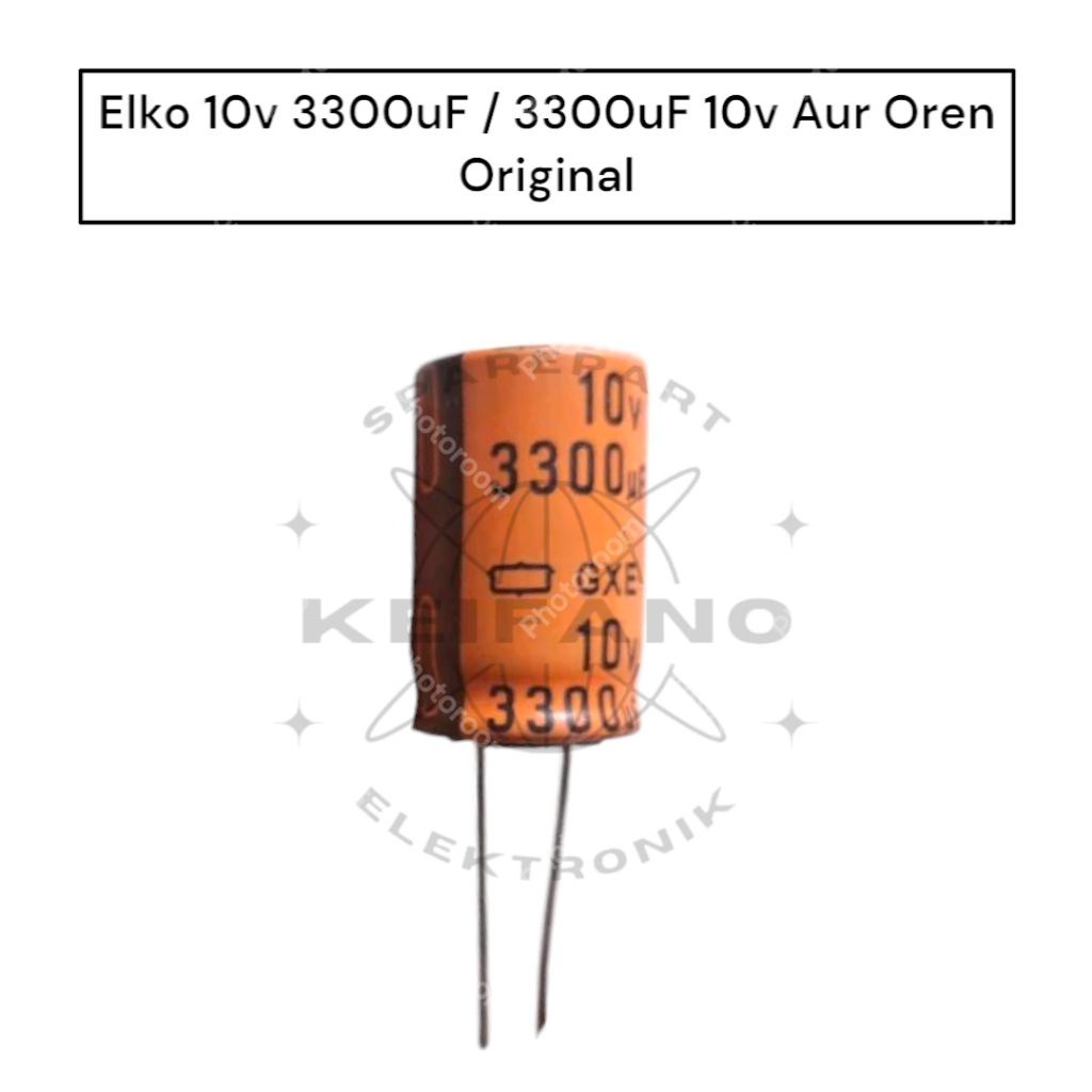 Elko 10v 3300uF / 3300uF 10v Aur Oren Original | Shopee Philippines
