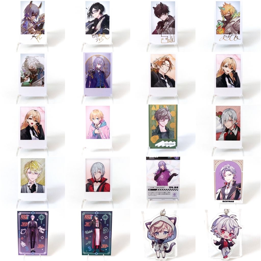 Part 1 Nijisanji JP EN cheki wafer card keychain collection card ...