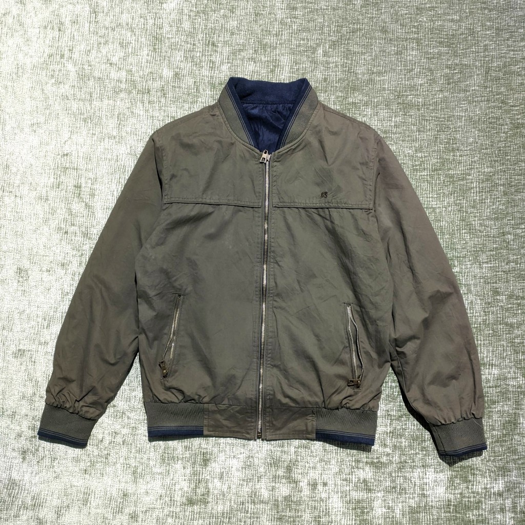 NO BRAND Bomber Jacket - Reversible (M) | Shopee Philippines