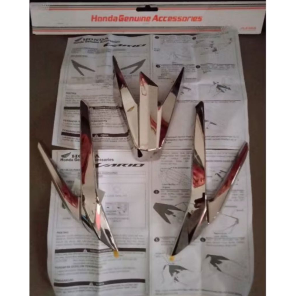 Headlight Garnish + Exhaust Garnish for All New Honda Vario 125-150 CC ...