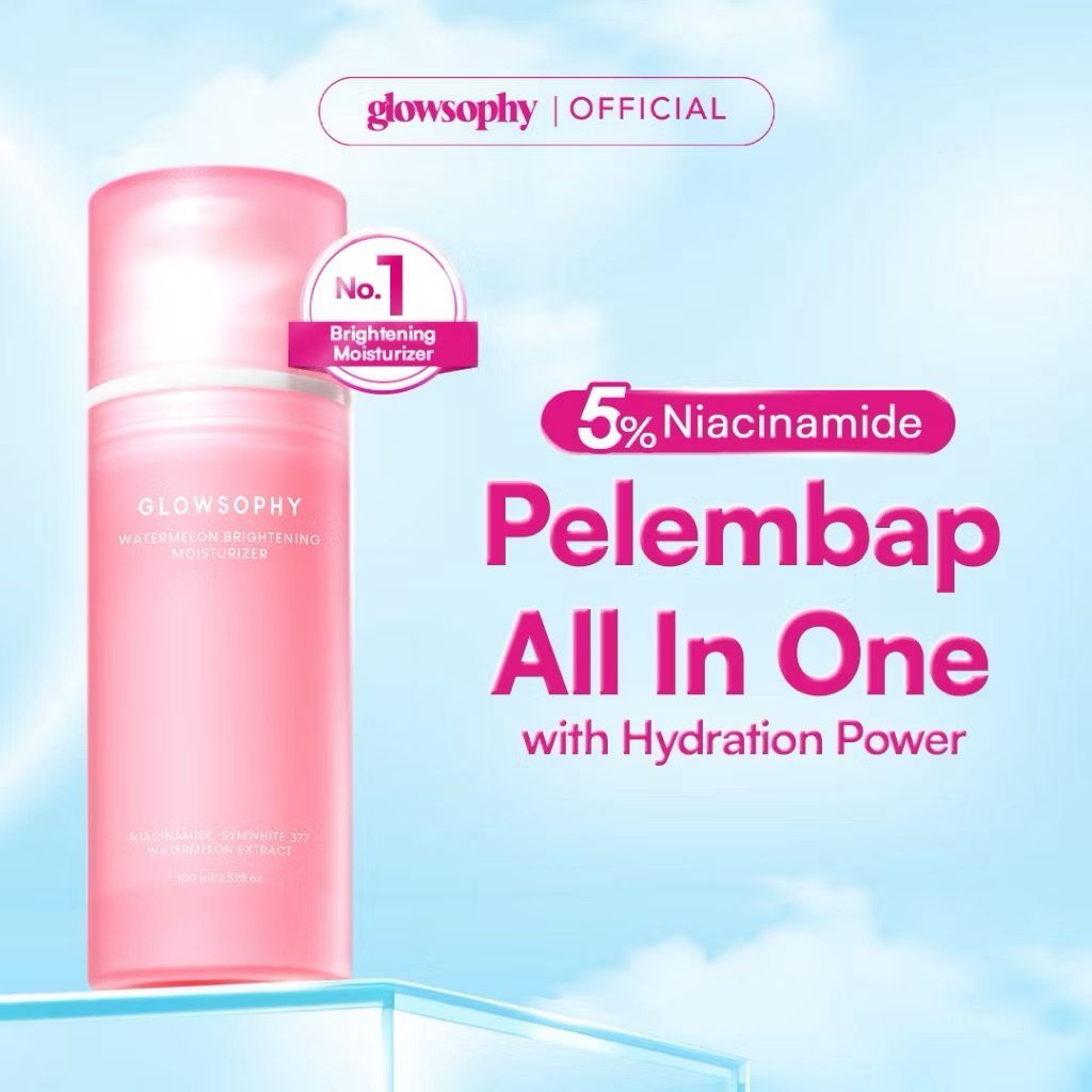 GlowSophy Watermelon Brightening Moisturizer Gel 100ml - Light Facial ...