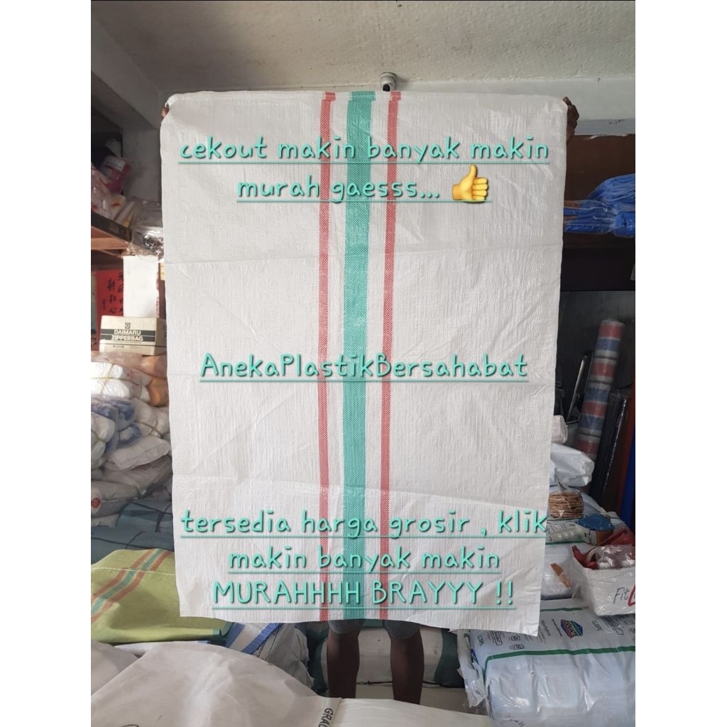 (MIN CO 5X) NEW PLASTIC JUNE 90x130, large jute, jute sack, plastic ...