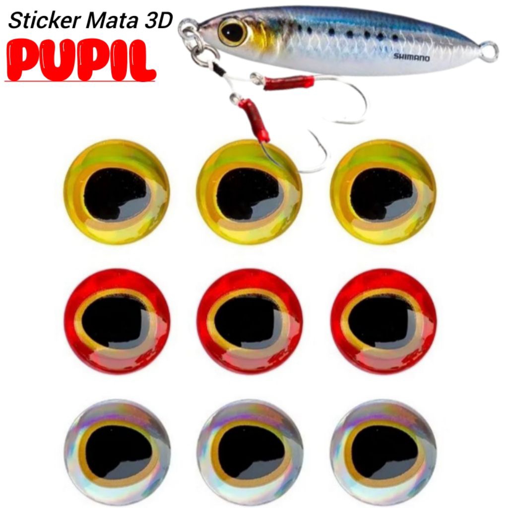 MATA 3D Fish Eye Sticker Model Pupil Predator | Shopee Philippines