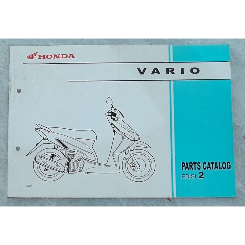 Original honda Vario 2 edition catalog parts catalog parts catalogue ...