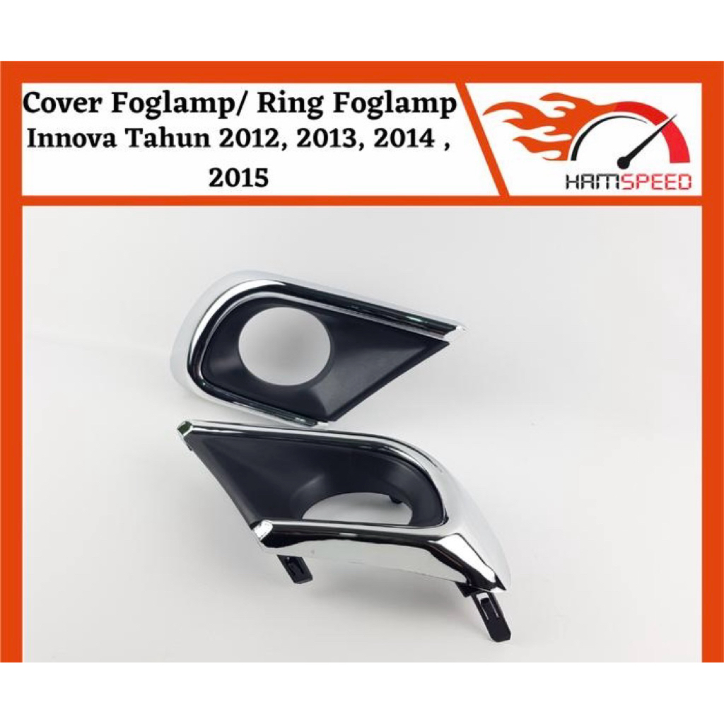 GRAND INNOVA 2014 2015 GARNISH FOGLAMP FOG LAMP COVER CHROME ORIGINAL ...