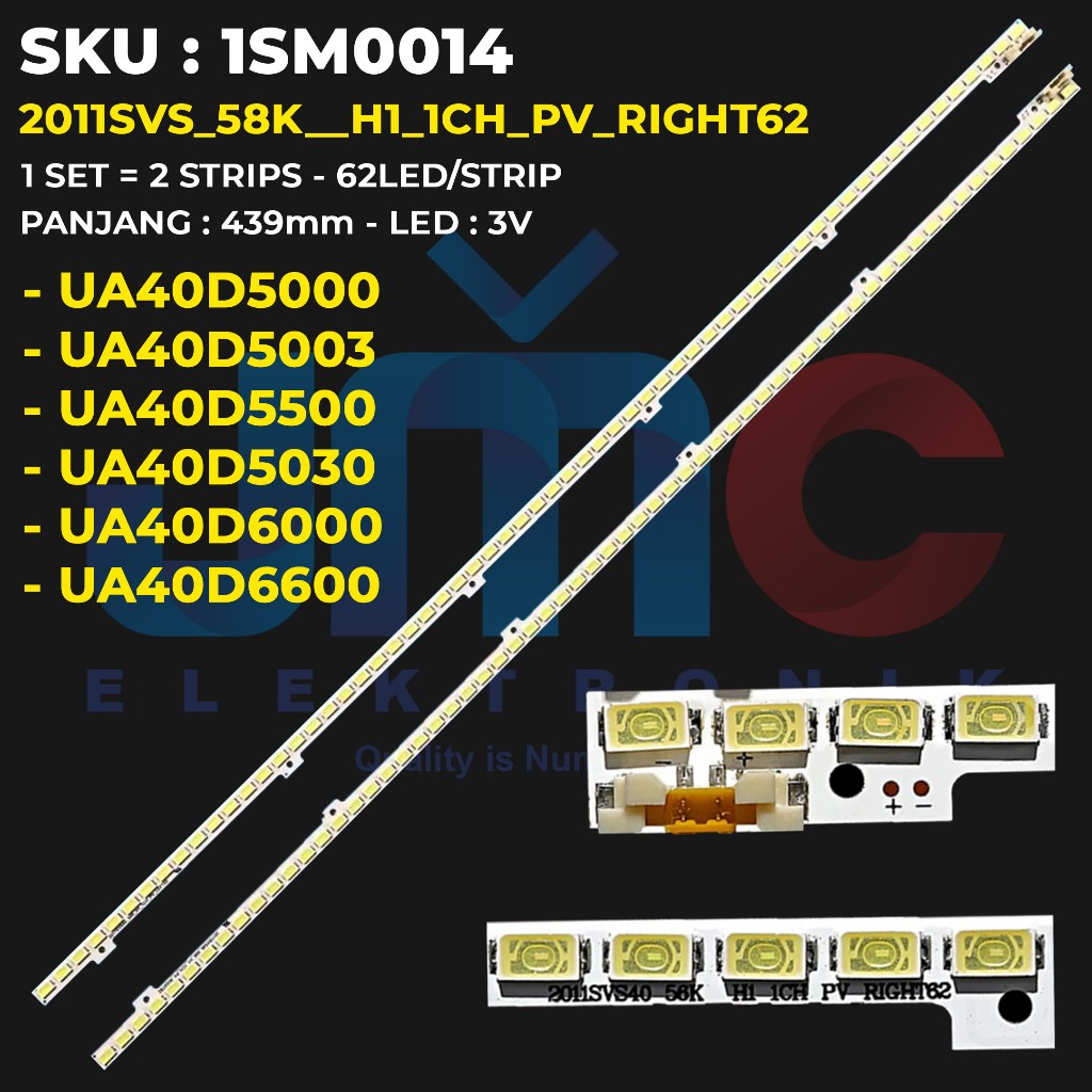 SAMSUNG TV Backlight 40 Inch UA40D5000 UA40D5003 UA40D5500 UA40D5030 ...