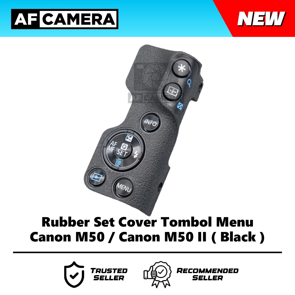 TOMBOL Rubber Set Menu Button Cover Mirrorless Canon M50 EOS M50 Mark ...