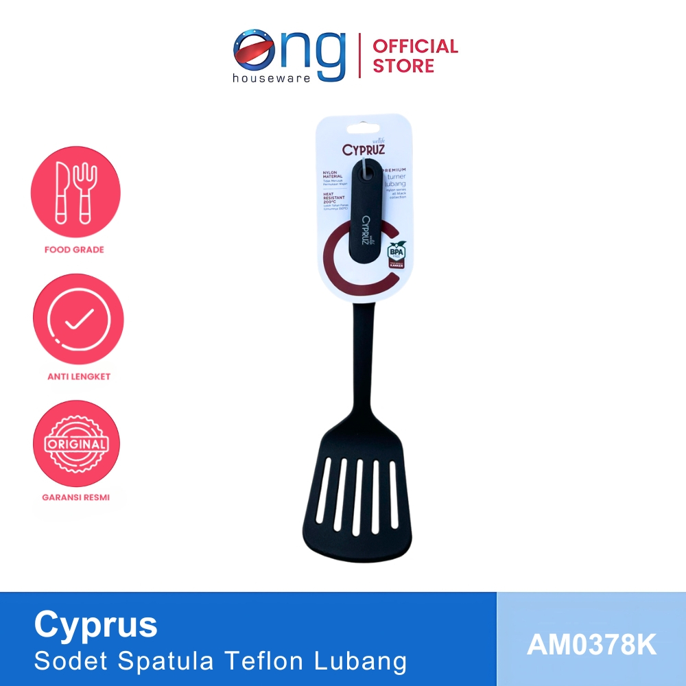 Ong Houseware - Thick Hole Teflon Spatula Sodet Cyprus AM0378K | Shopee ...