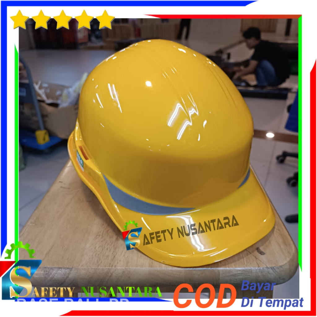 MSA Baseball HDPE Yellow Fastrack Safety Helmet - SNI Project Helmet ...