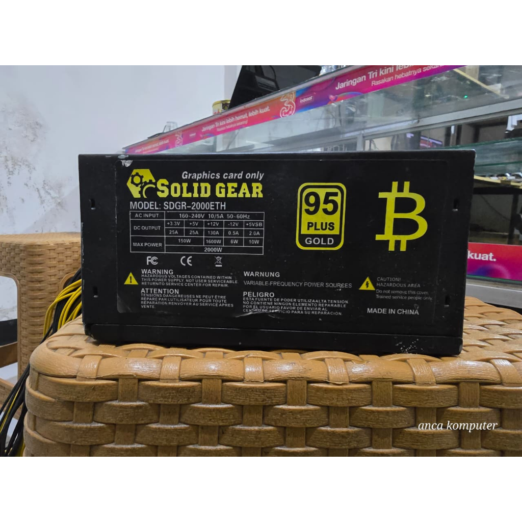 PSU SOLID GEAR 2000W 80+ GOLD DAMAGED | Shopee Philippines
