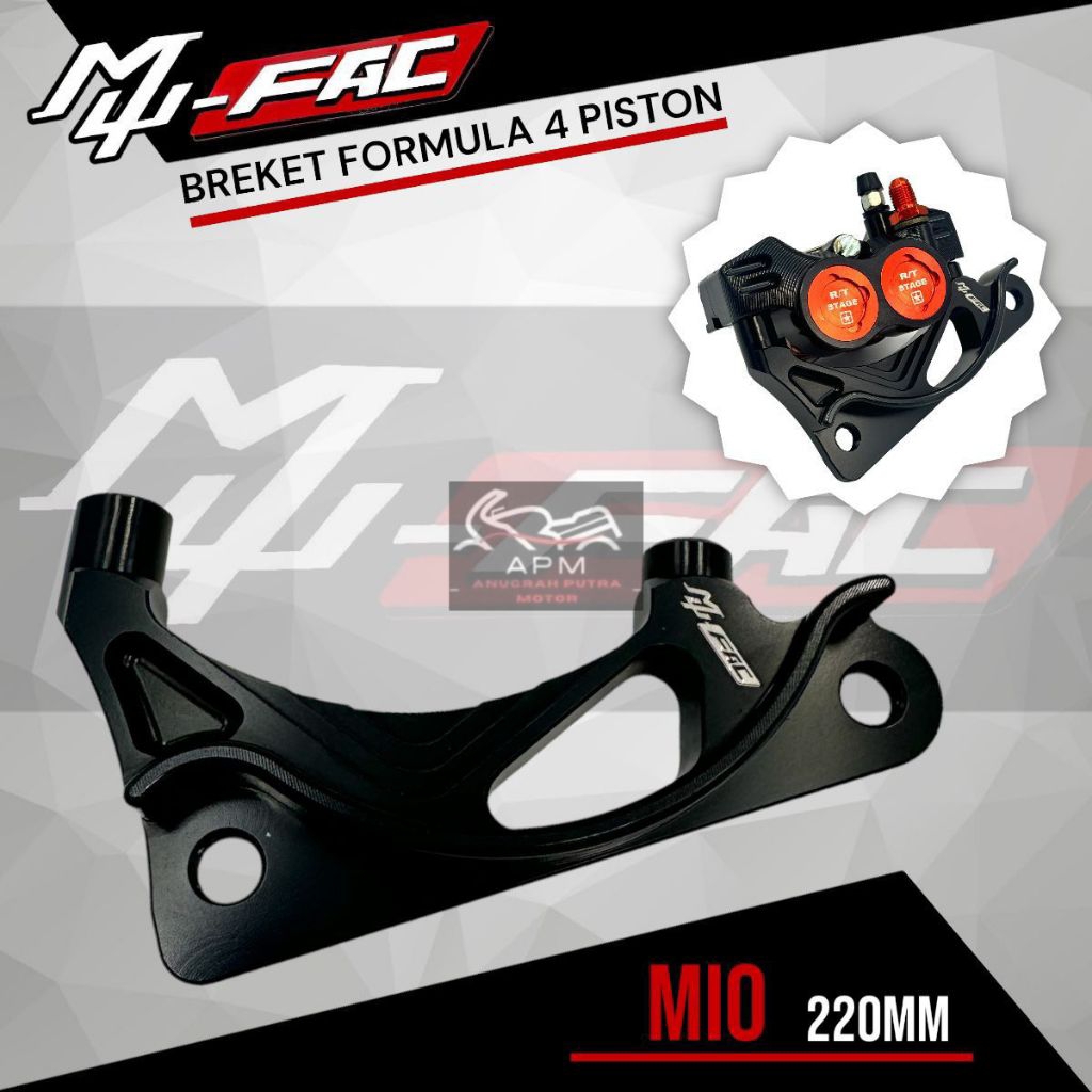 FORMULA 4 PISTON CALIPER BRACKET MIO 220 MM | Shopee Philippines