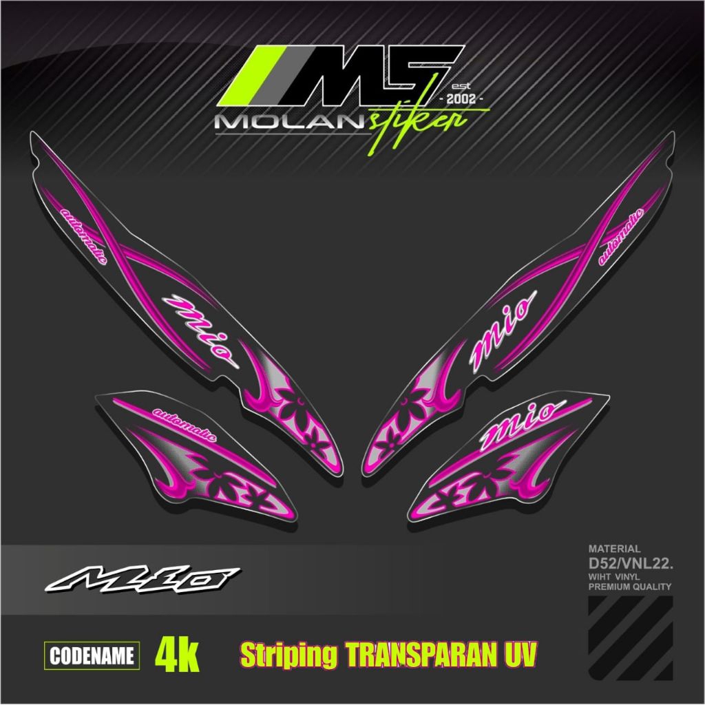 Decal Sticker Striping Variations Transparent Uv Mio Flower Mio Kembang ...