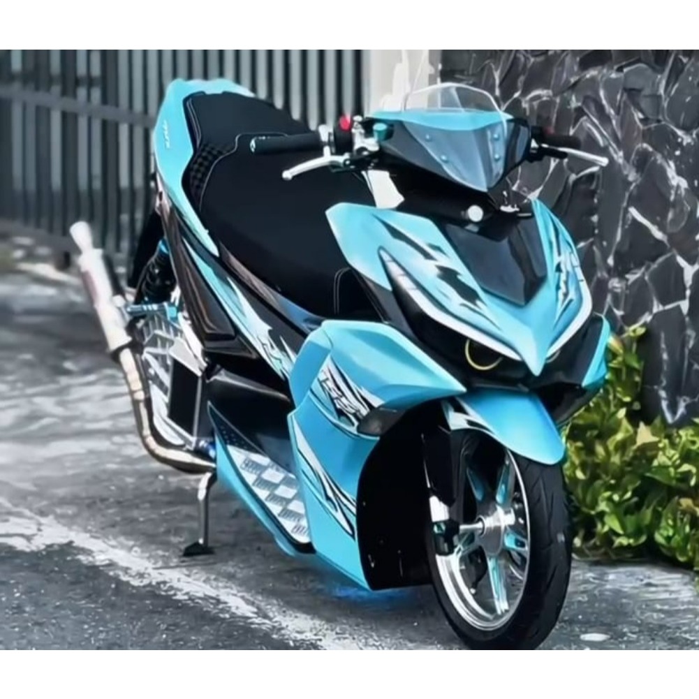 STRIPING STICKER AEROX ALL NEW CONNECTED 155 NEWEST MOTIF SIMPLE ...