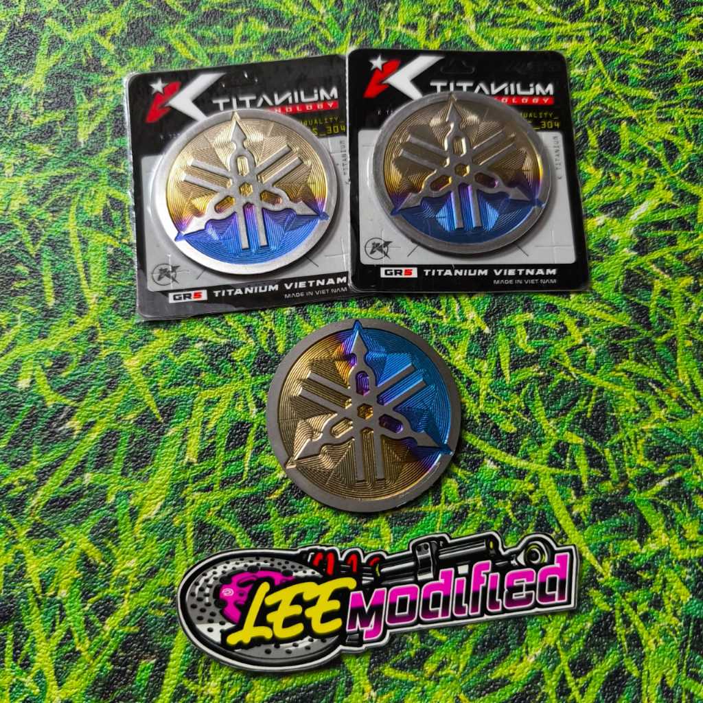 Yamaha logo titanium emblem 5 cm original viet | Shopee Philippines