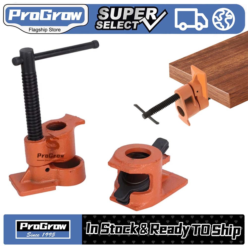 Pipe Clamp Fixture 3/4 - Wood Press Clamp for Woodworking (Without Pipe ...
