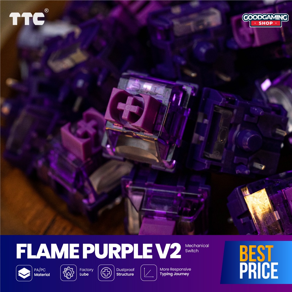 TTC Flame Purple Linear Switch V2 | Shopee Philippines