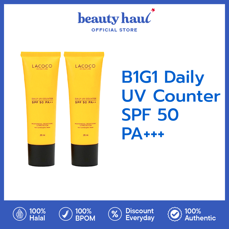 LACOCO B1G1 Daily UV Counter SPF 50 PA+++ (20 ml) | Shopee Philippines