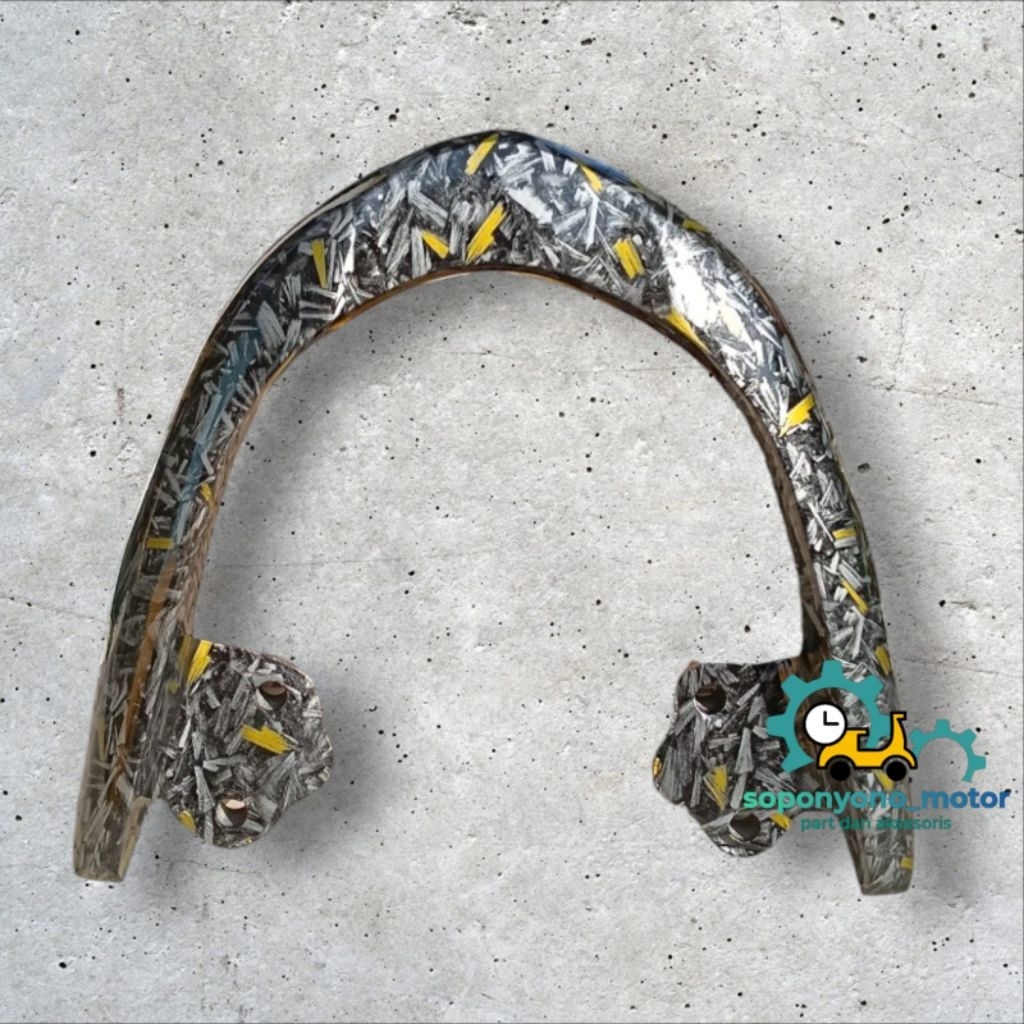 Rear seat bracket BEAT FI carbon forget WTP hexagonal thick material ...