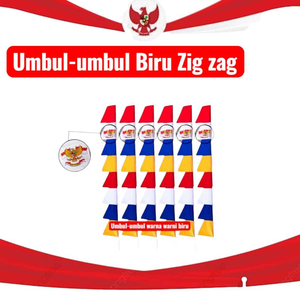 Garuda Blue Mix Pennant Flag | Shopee Philippines