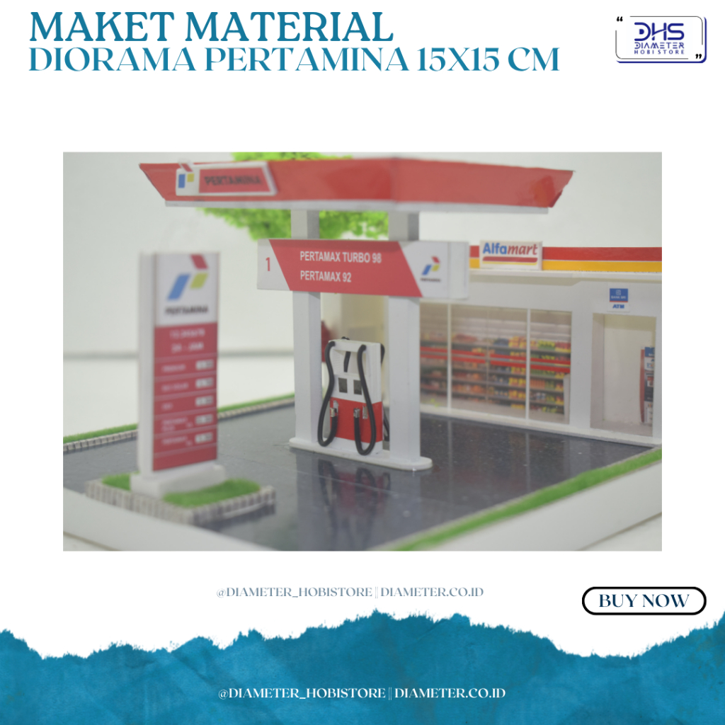 PERTAMINA DIORAMA MINIATURE SIZE 15X15 CM | Shopee Philippines