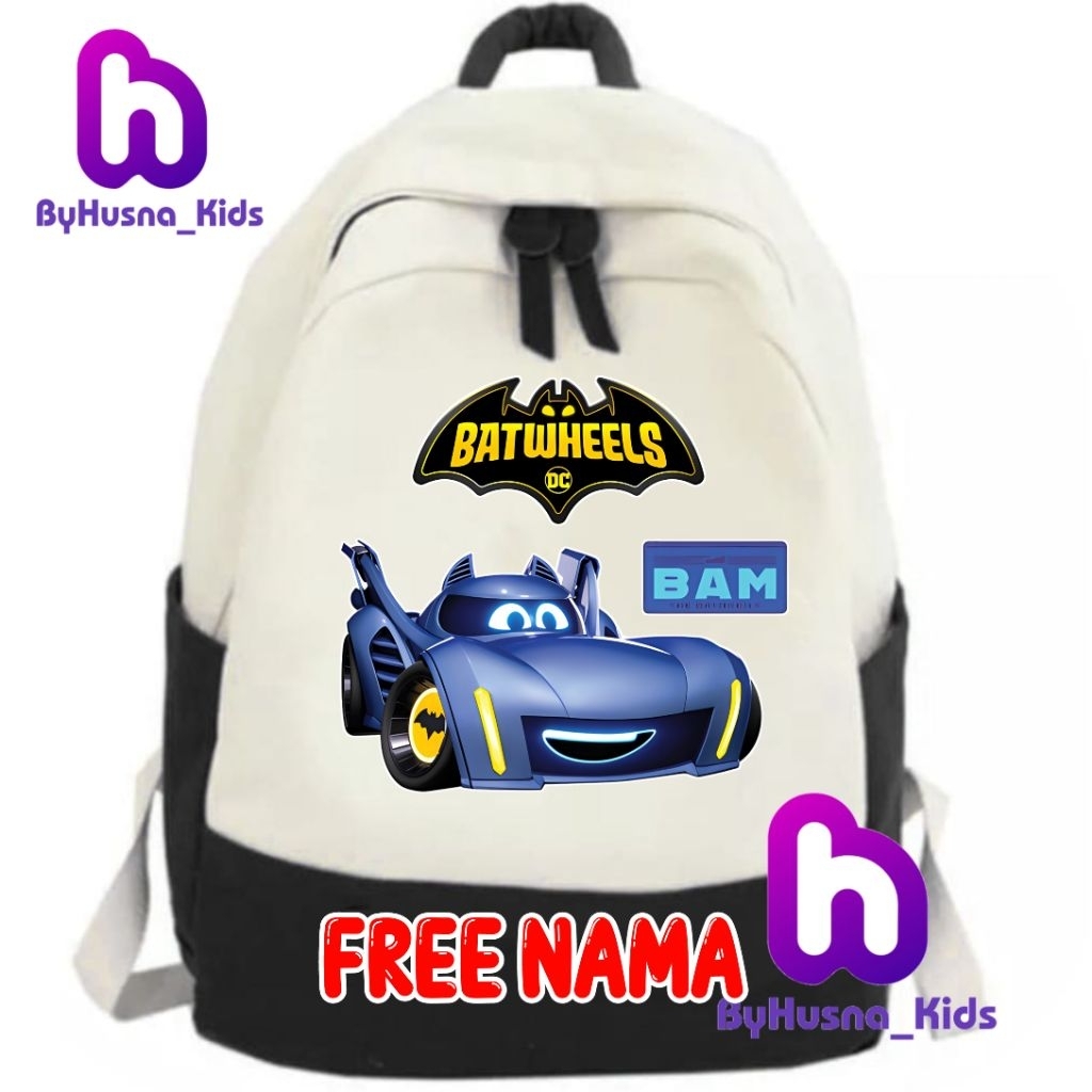 BATWHEELS BAM BACPACK CHILDREN'S BACKPACK BAG FOR KINDERGARTEN/ PRIMARY ...