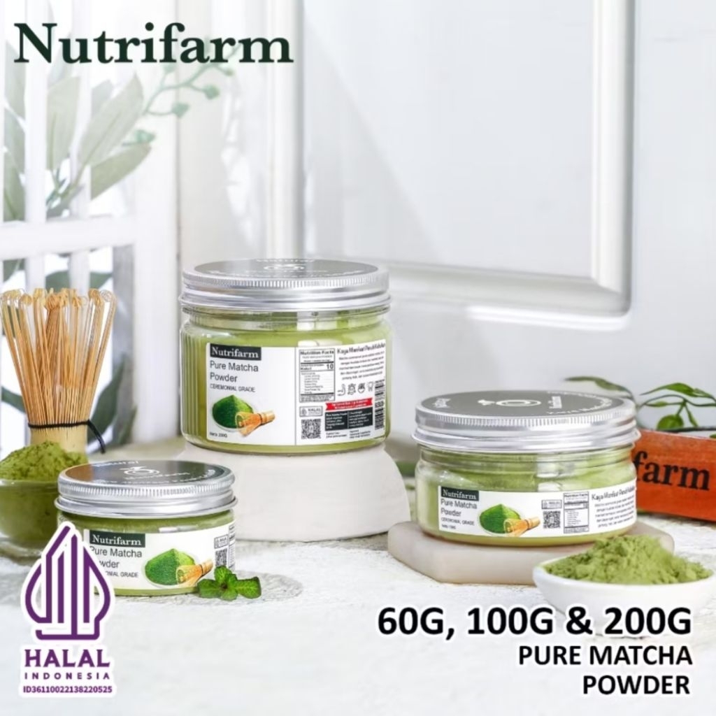Nutrifarm Pure Matcha Powder Creative Grade / 100% Pure Matcha Powder ...