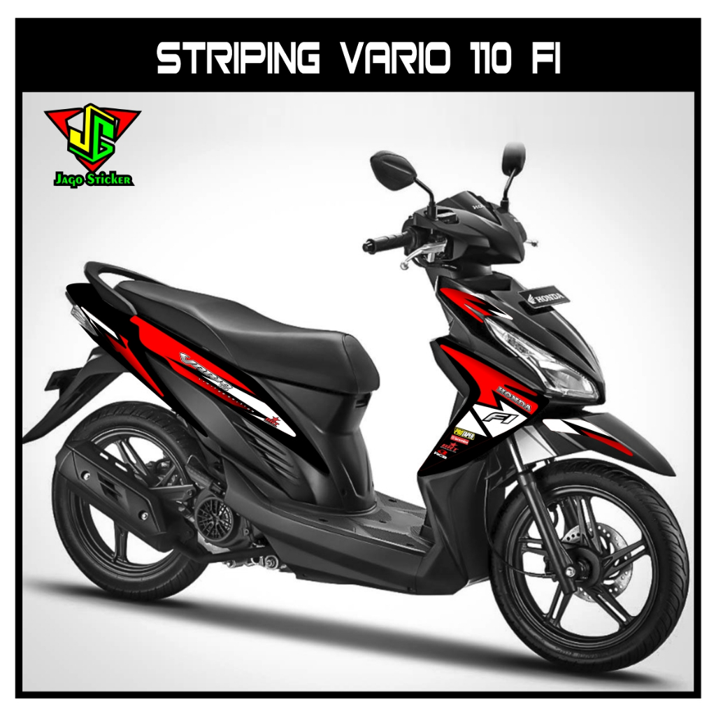 HONDA VARIO 110 Fi RACING GRAPHICS STICKER STRIPING VARIO 110 Fi ...
