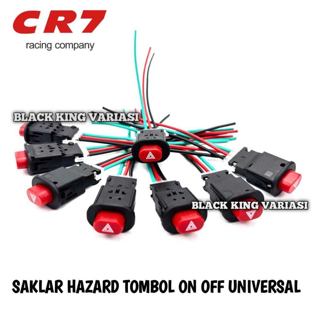 TOMBOL Hazard On Off Button Switch Universal On Off Hazard Button ...