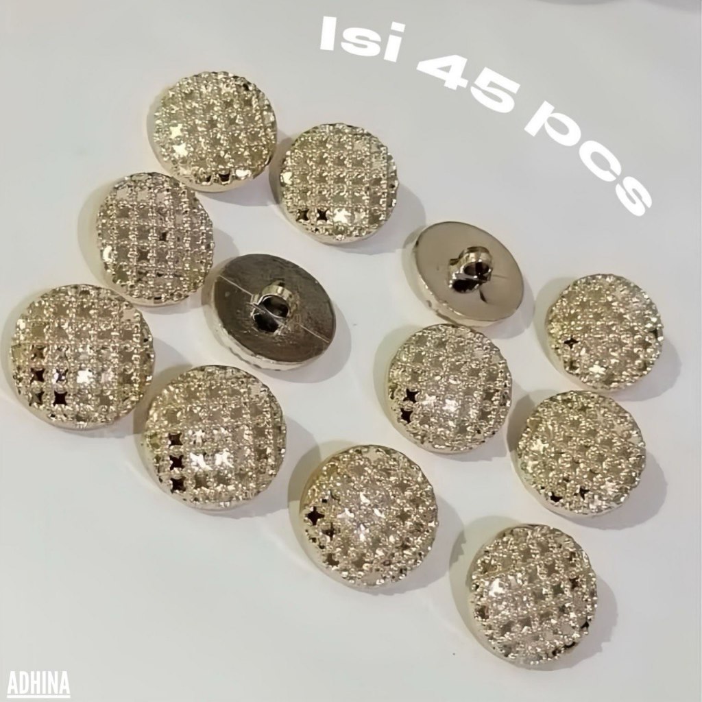 Vintage Chain Motif Buttons Diameter 2 Cm Contains 12 Pcs / Buttons ...