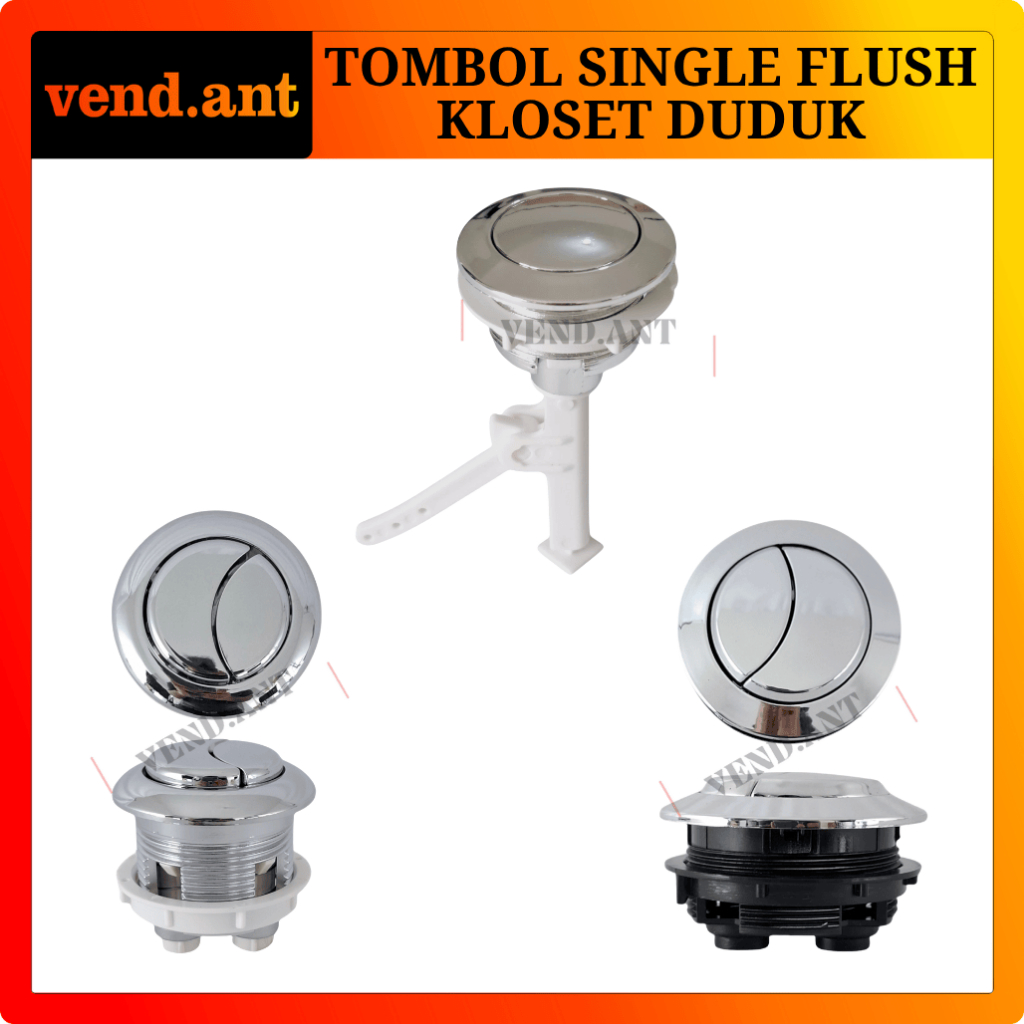 TOMBOL Single Dual Flush Tank Push Button Closet Universal Sitting ...