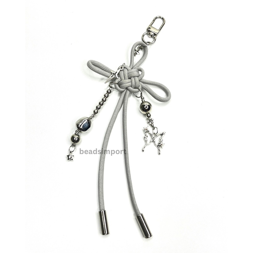 Chinese knot keychain bagcharm with aesthetic charms details | Shopee ...