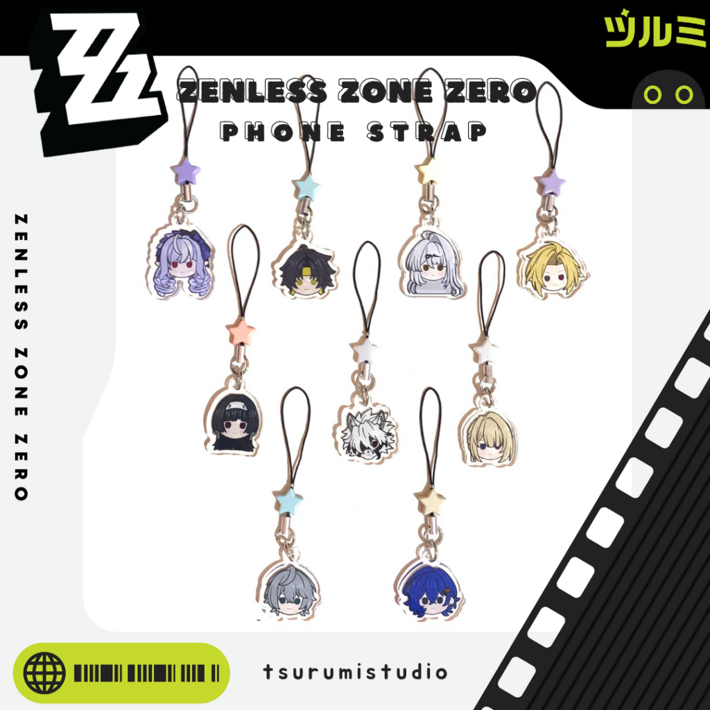 GANTUNGAN ZZZ Zenless Zone Zero Phone Strap Phone Charm/ Mobile Phone ...