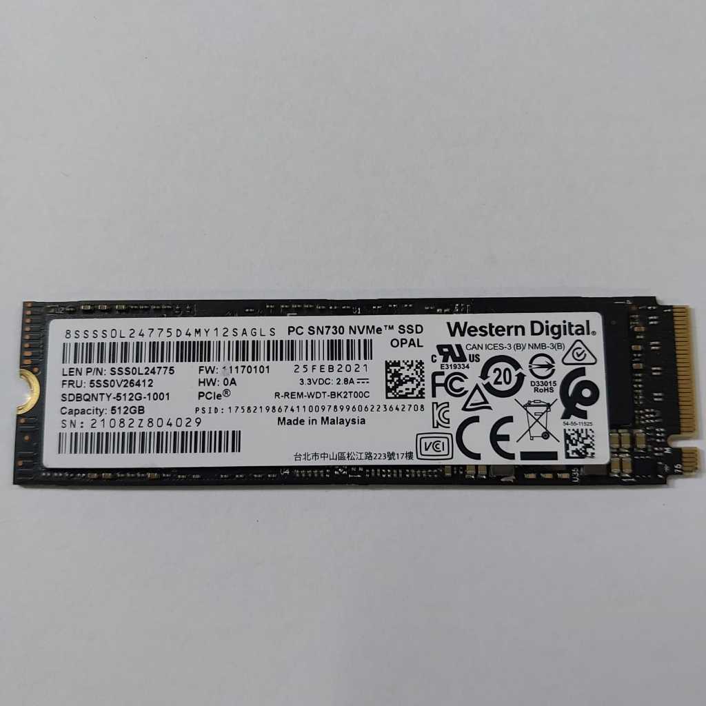 SSD M.2 2280 NVME 512GB WD PC SN730 / PC SN720 PCIE GEN3 X4 ORIGINAL ...