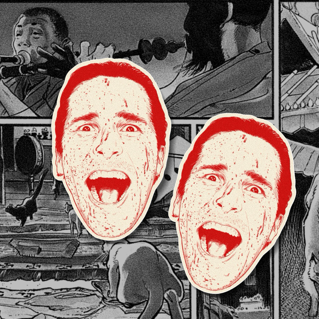 Buxo - AMERICAN PSYCHO vinyl sticker / film sticker movie series cute ...