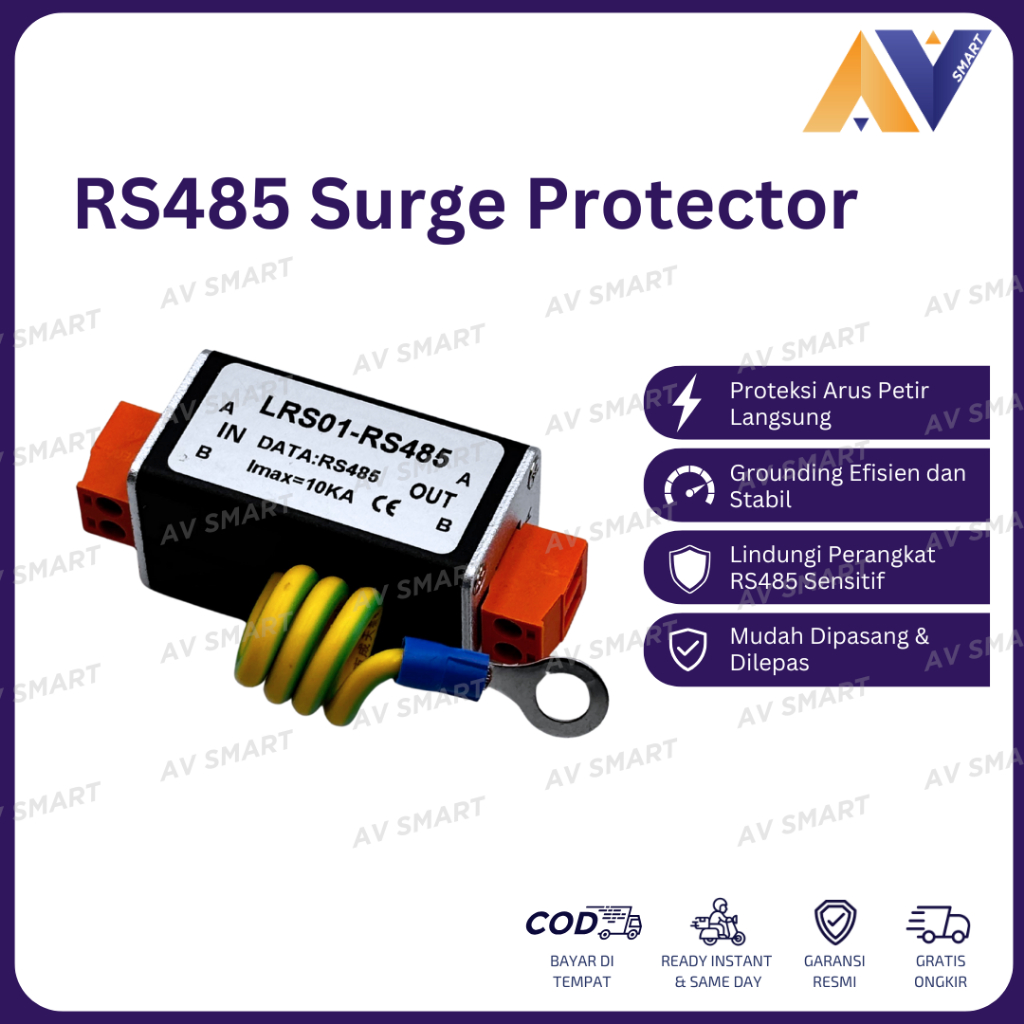 RS485 Network Surge Protector Anti Lightning | Surge Arrester LRS01 ...