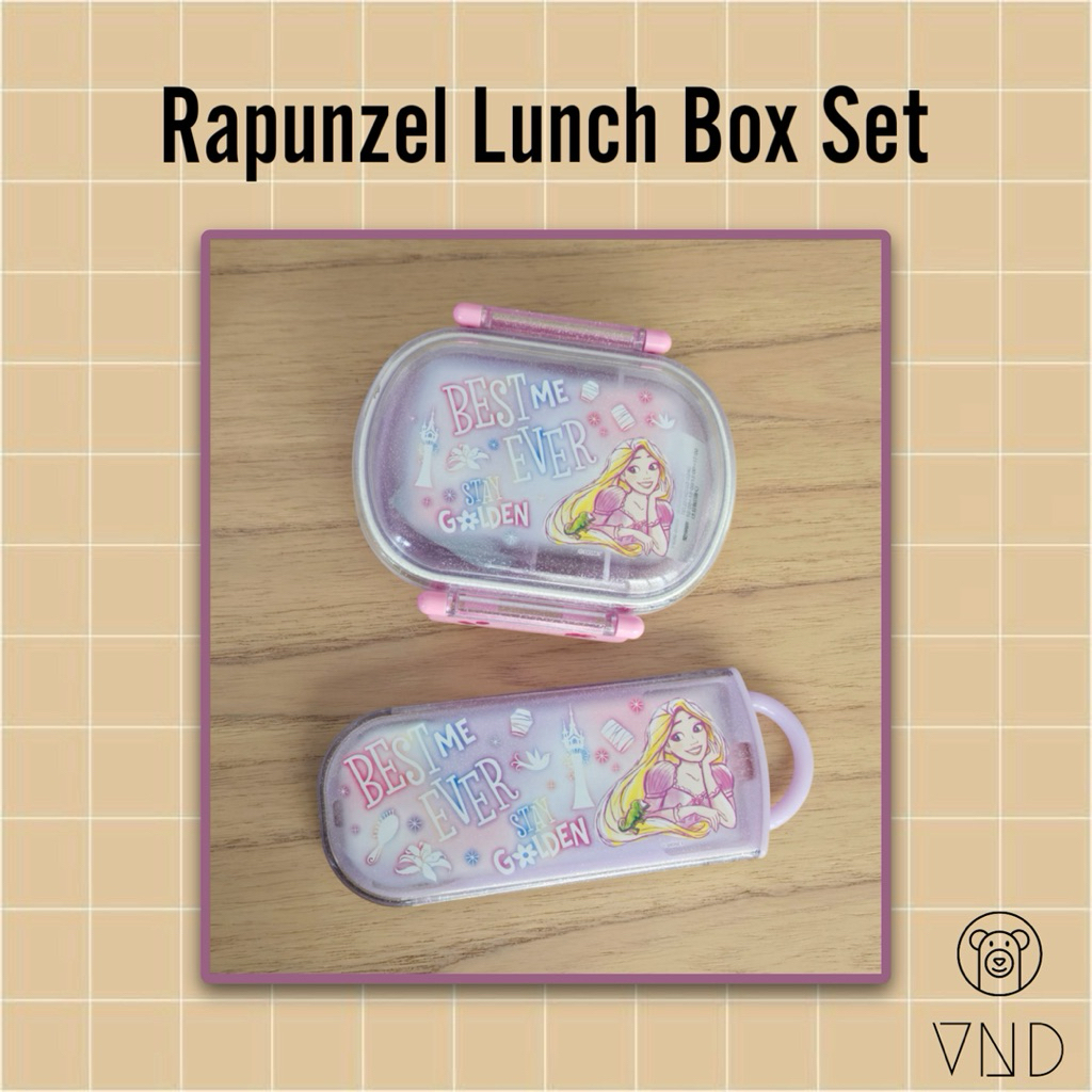 Rapunzel Lunch Box Set ORI Skater Japan/ Bento Box/ Princess Children's ...