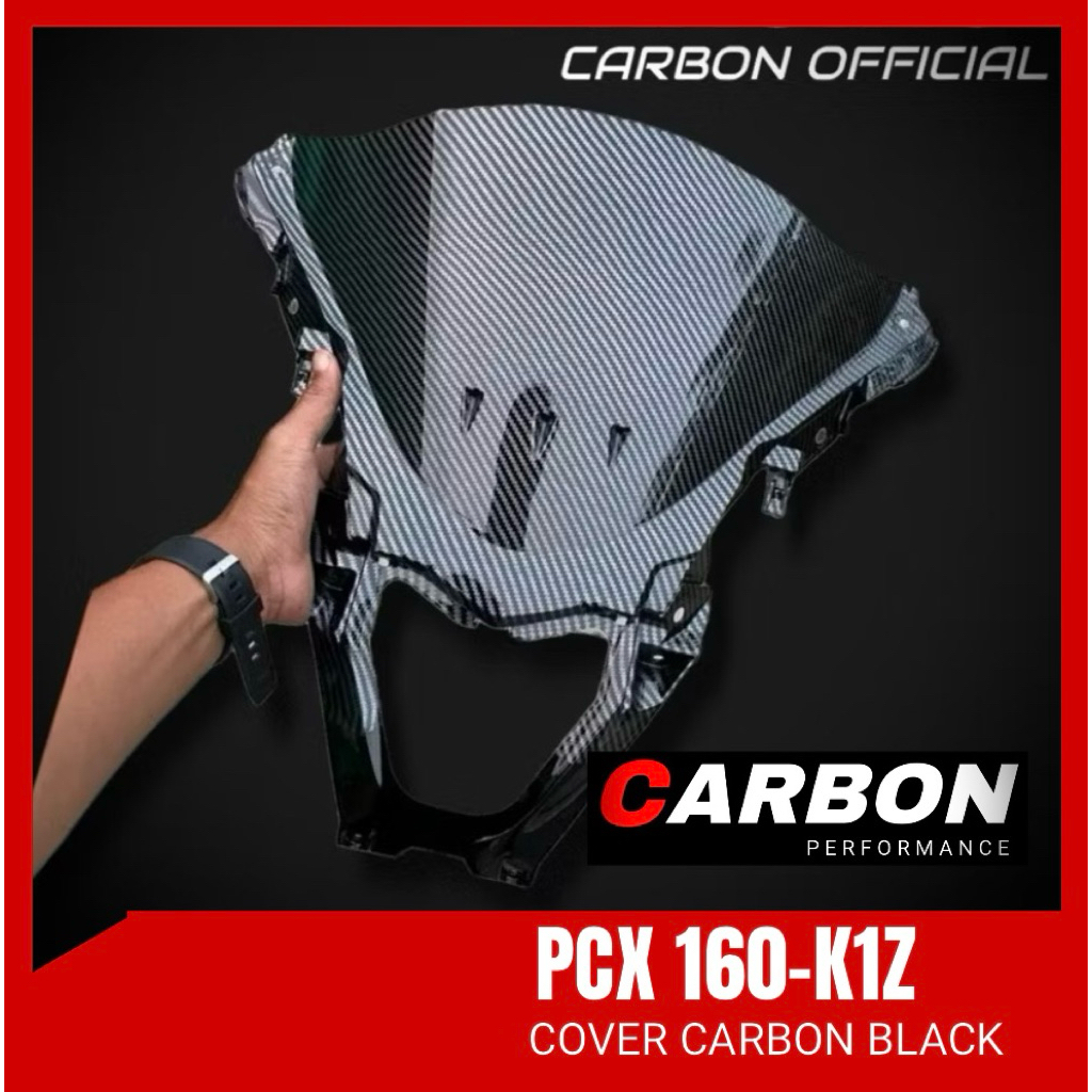 WINSHIELD PCX 160 CARBON GLOSSY ️Front Windshield Cover Visor Pcx 160 ...