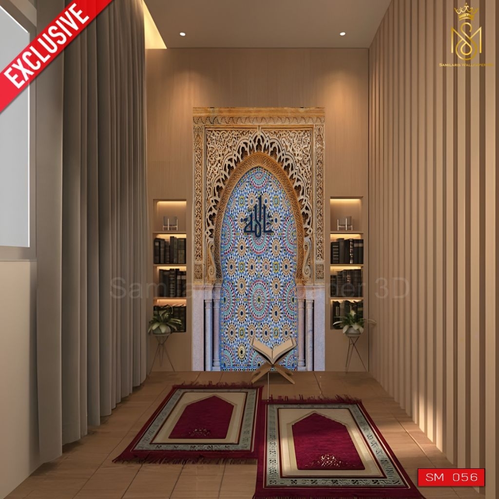 Mihrab Motif Aesthetic Wall Decoration Stickers for Home Prayer Rooms ...
