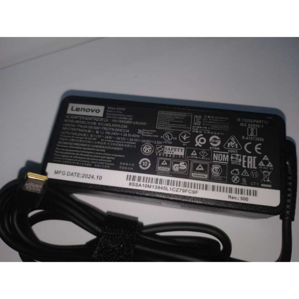 ThinkPad X1 Carbon X270 X280 X290 X13 T490 T14 E14 TYPE-C65W Charger ...