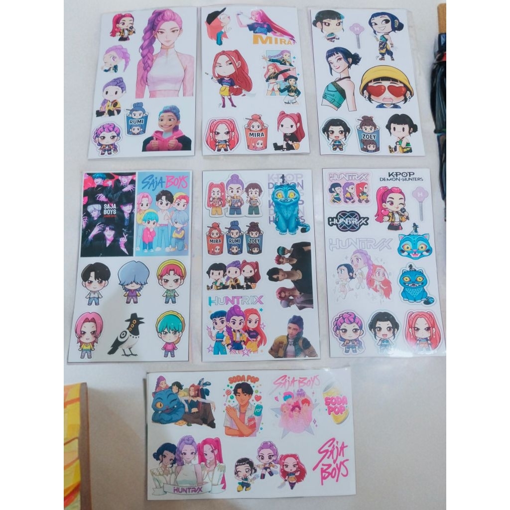 KPOP DEMON HUNTERS STICKER STICKER COLLECTION STICKER HUNTRIX ONLY BOYS ...