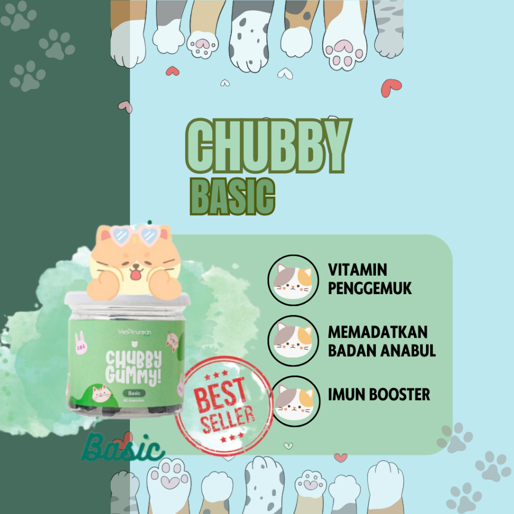Chubby Gummy Basic Cat and Dog Vitamins for Fattening Panama Immune ...