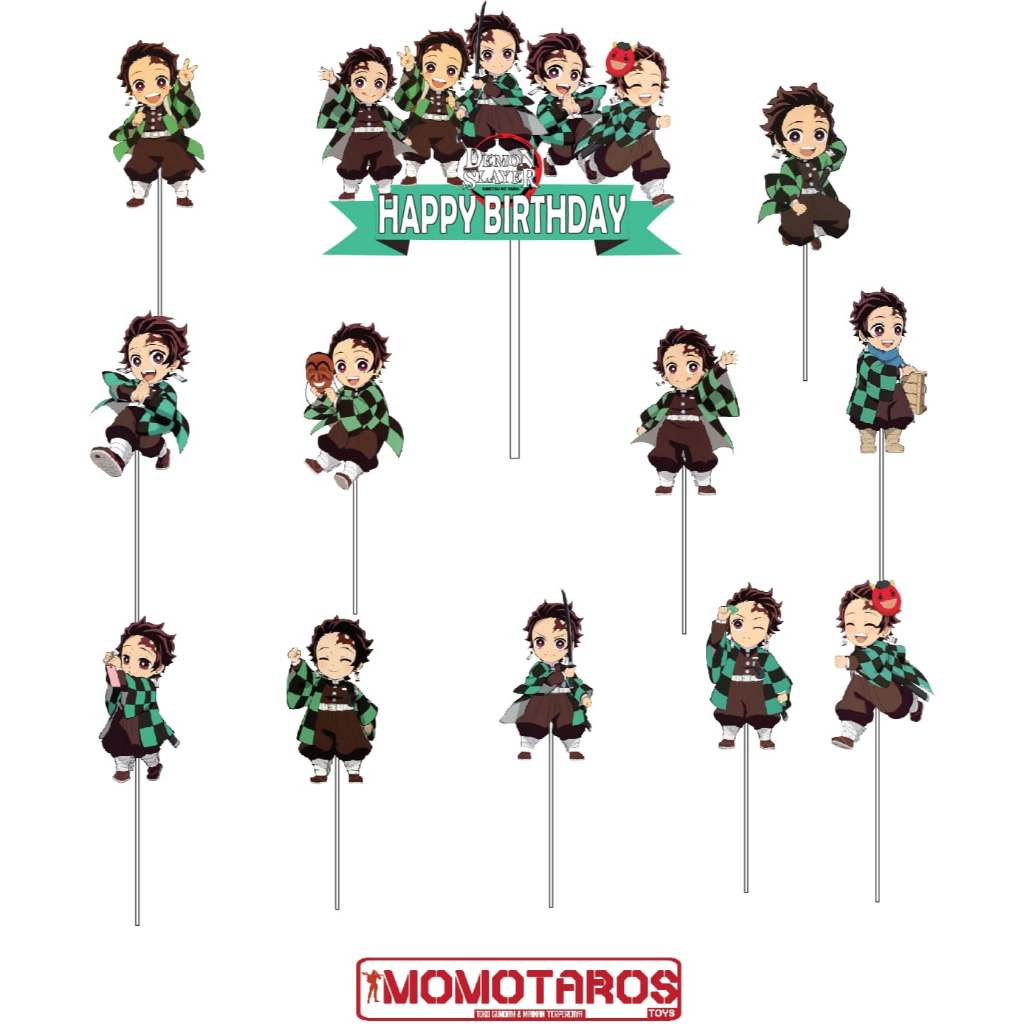 Demon Slayer Chibi cake Topper character SOLO | Shopee Philippines